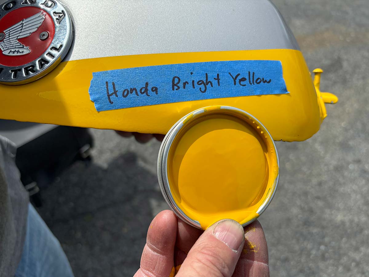 Honda Bright Yellow Motorcycle Paint – Motorcycle Symmetry